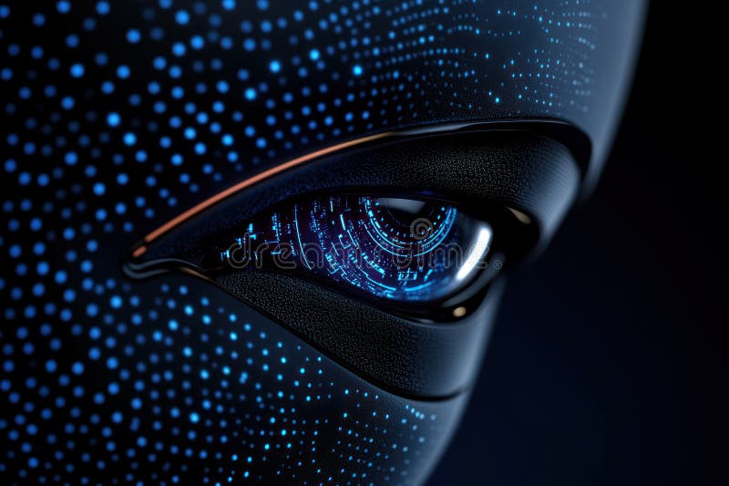 Tech Aesthetics: Dark Blue Artificial Intelligence Stock Background ...