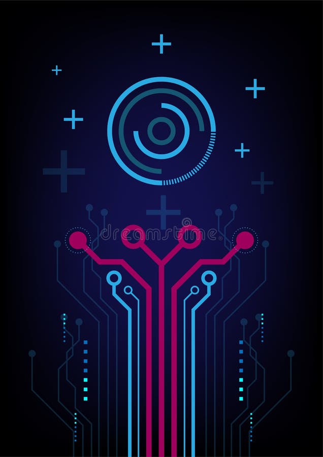 Tech Algorithm Computer Circuit Network Communication Stock Vector - Illustration of computer ...