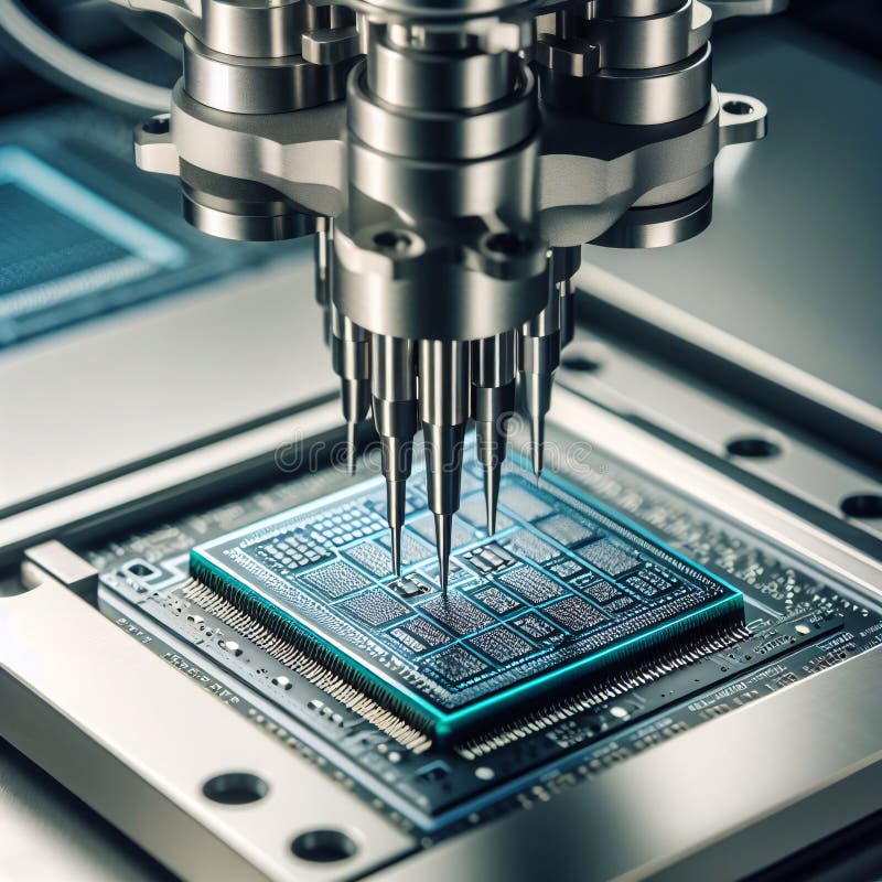 Pick and Place Machine Extracts Silicon Die in Semiconductor Chip ...