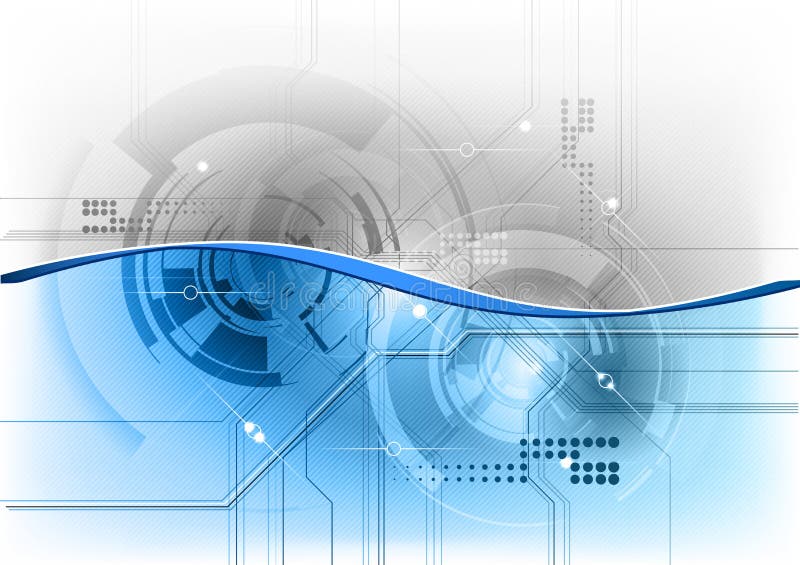 Tech background stock vector. Illustration of blue, futuristic - 23206225