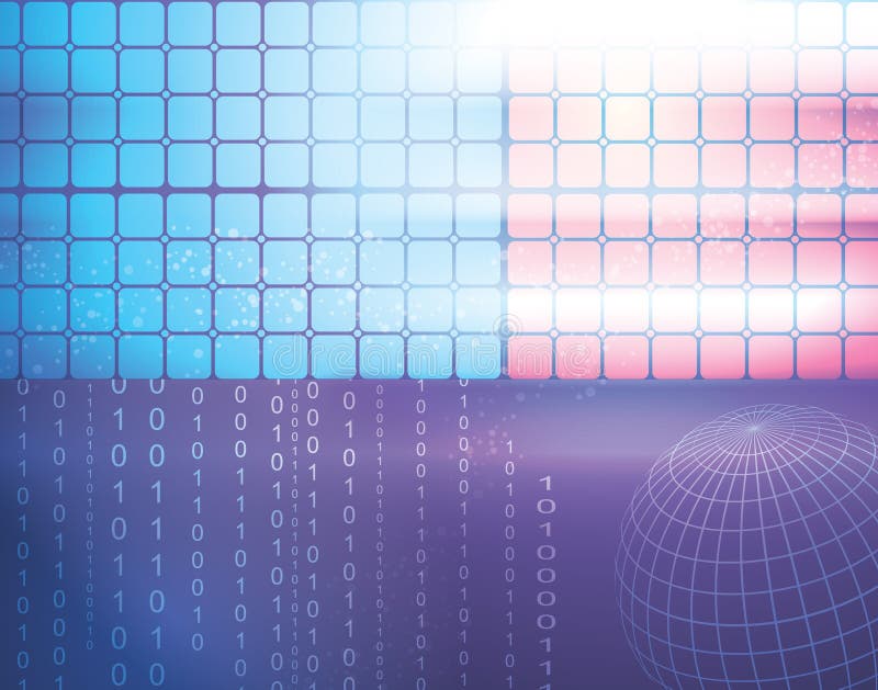 Tech background stock vector. Illustration of bubbles - 26617506