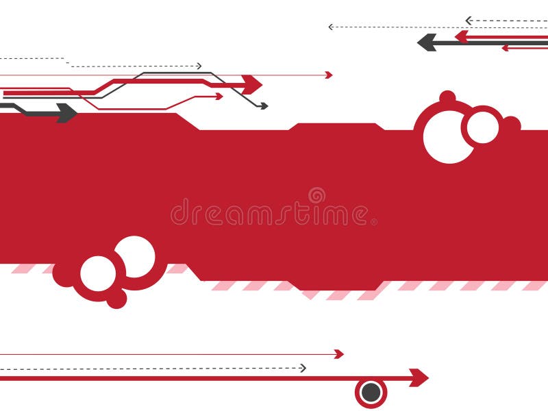 Tech banner stock vector. Illustration of curl, black - 8080992
