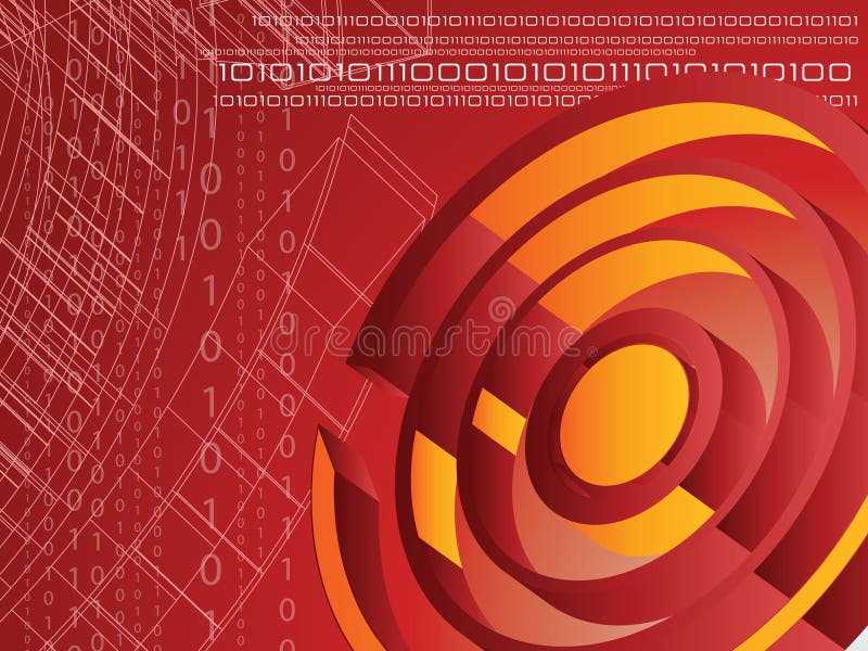 Tech background stock vector. Illustration of draw, element - 21447563