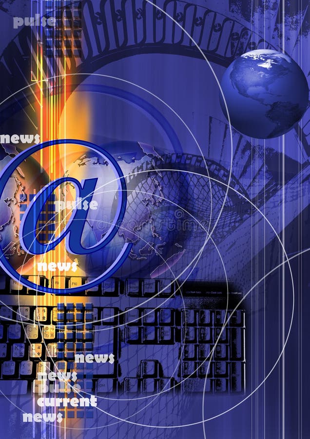 Tech Background. Biomedical Electronic Technology Stock Illustration ...