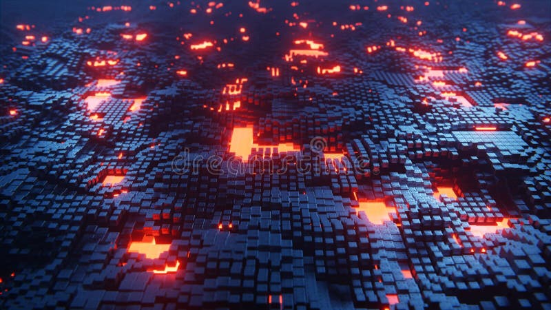 Tech Background Motion Graphic in Seamless Loop Stock Video - Video of ...