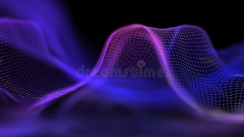 Purple Technical Abstract Background Stock Illustration - Illustration ...