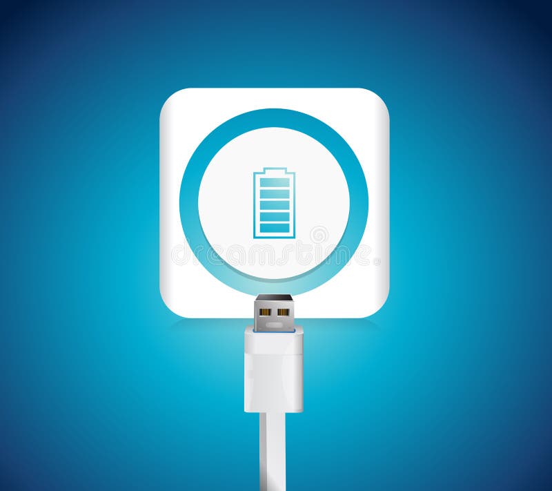 Phone Charging Icon stock vector. Illustration of communication - 63621694