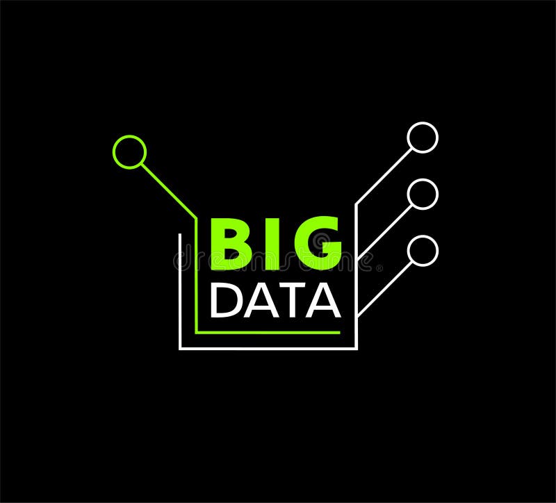 Tech big data symbol stock vector. Illustration of statistics - 270099767
