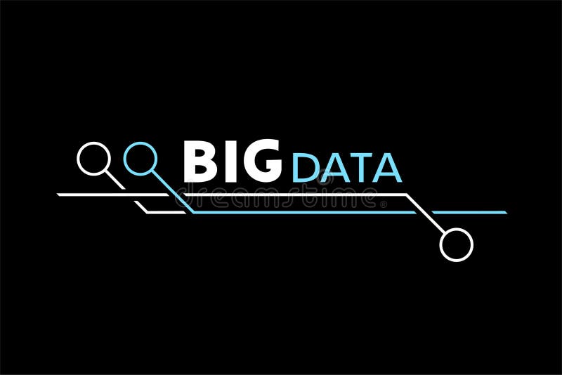 Tech big data symbol stock vector. Illustration of media - 280650230