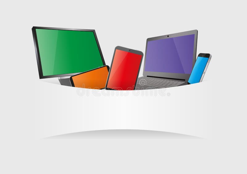 Tech blank stock vector. Illustration of phone, data - 49966534