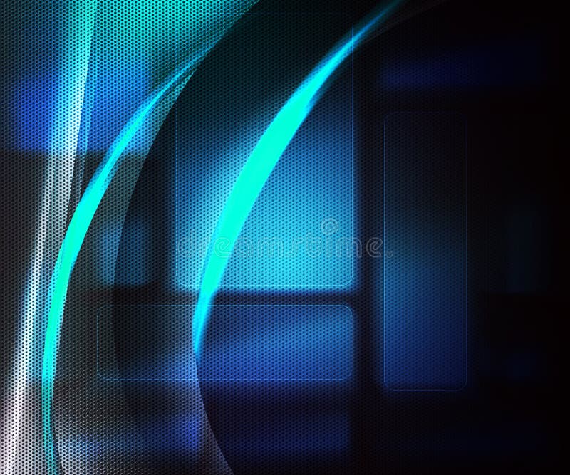 Tech Blue Abstract Background Stock Illustration - Illustration of ...