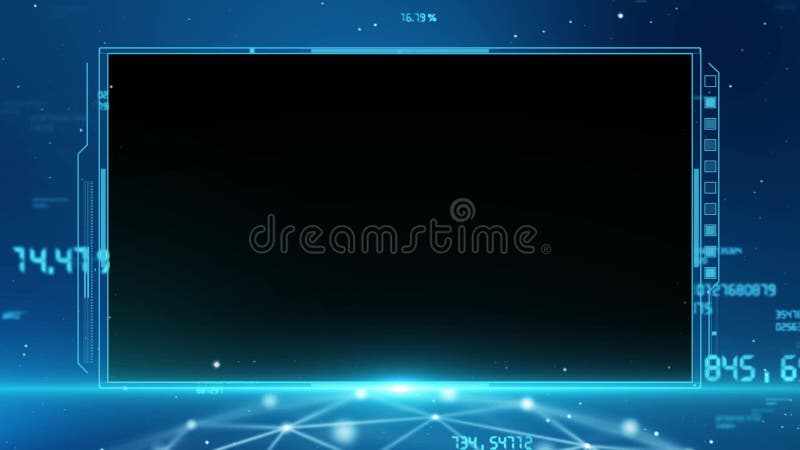 Tech border channel loop stock video. Video of visuals - 365261355