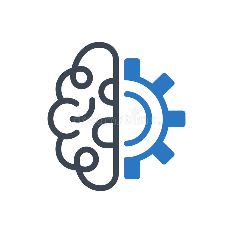 Brain, Gear, Logo, Mind, Gears, Logo Concept of Brain with Gears Icon ...