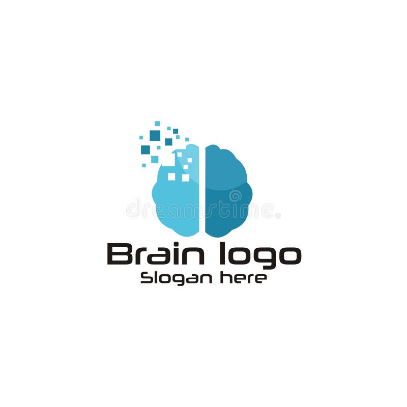 Tech brain logo stock vector. Illustration of creative - 121682934