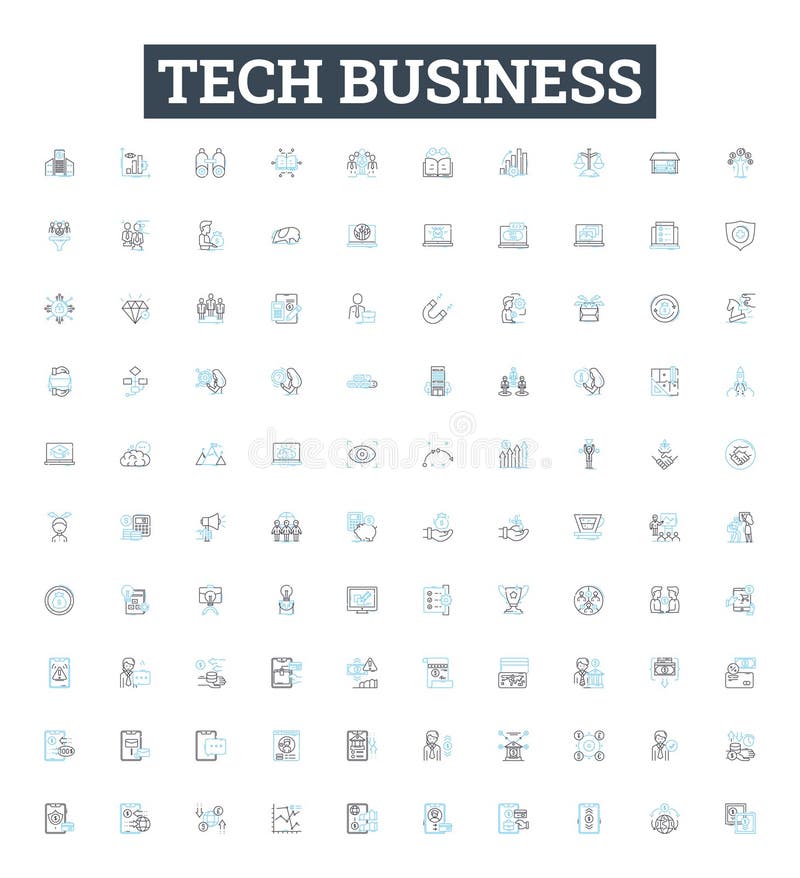Tech Business Vector Line Icons Set. Tech, Business, Software ... Tech Business Vector Line Icons Set. Tech, Business, Software ...