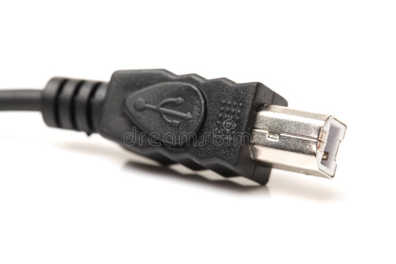 Tech cable with plug stock image. Image of closeup, macro - 33566377