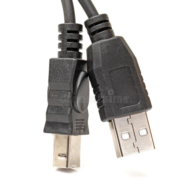 Tech cable with plug stock photo. Image of flow, component - 33566446