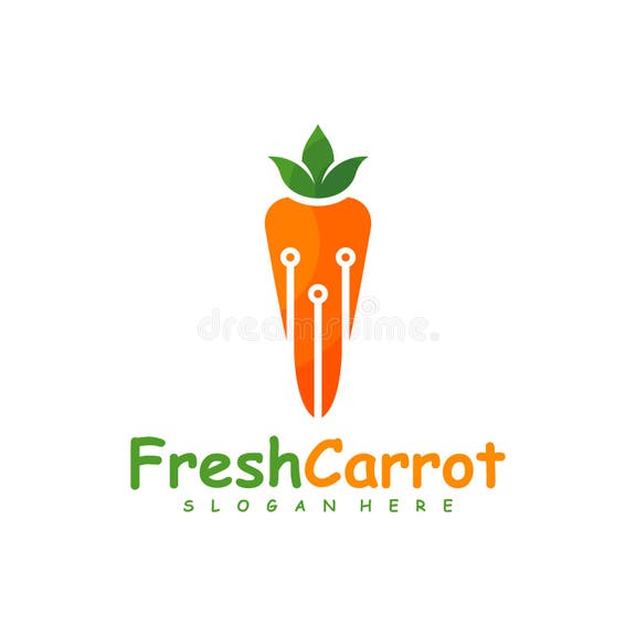 Tech Carrot Logo Design Vector, Creative Carrot Logo Design Template ...