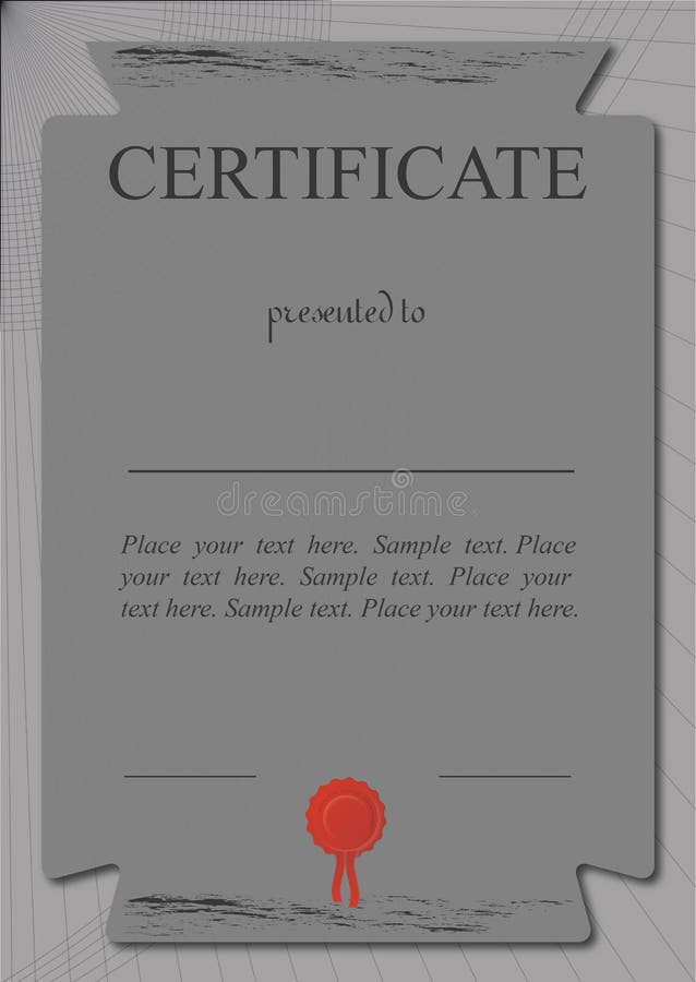 Tech Certificate stock illustration. Illustration of adornment - 31141282