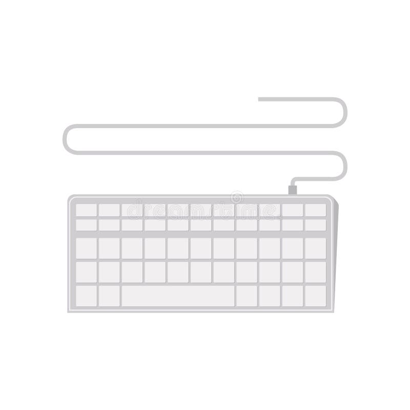 Tech Computer Wired Keyboard Connection Stock Vector - Illustration of ...