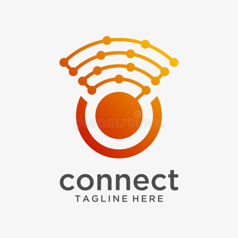 Tech connect logo design stock vector. Illustration of abstract - 238081201