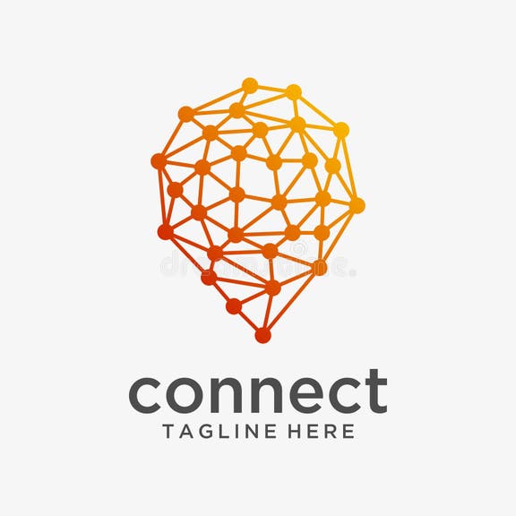 Tech connect logo design stock vector. Illustration of creative - 236928379