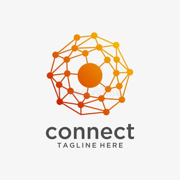 Tech connect logo design stock vector. Illustration of future - 236928383