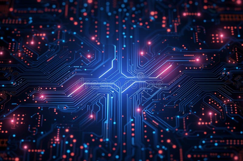 Tech Connectivity Abstract Digital Background, Circuit Board Texture ...