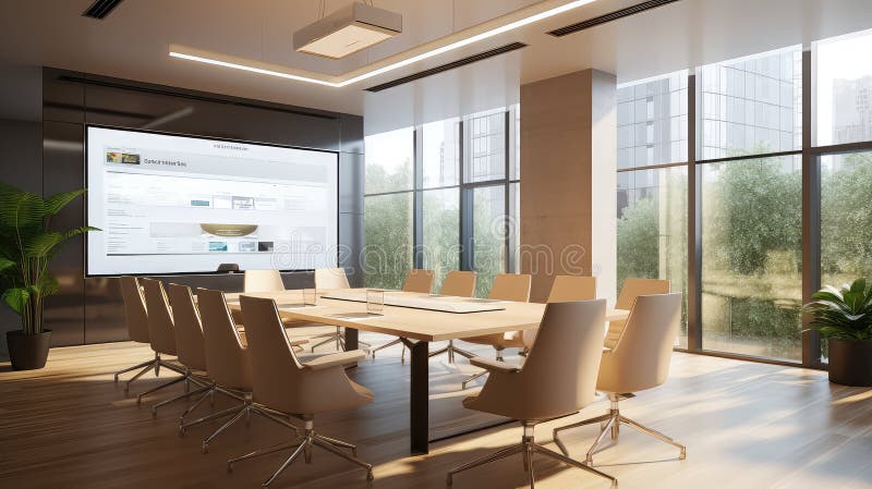 Tech Contemporary Office Illustration Video Presentations Stock ...