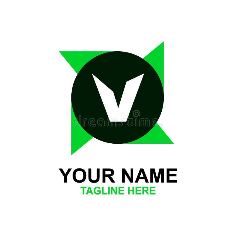 TECH Creative V Logo Icon Art Illustration Stock Vector - Illustration ...