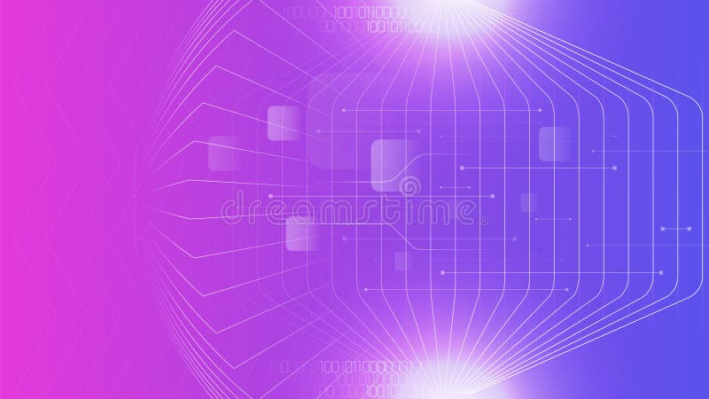 Tech Cyber Purple Colour Abstract Background Stock Vector ...