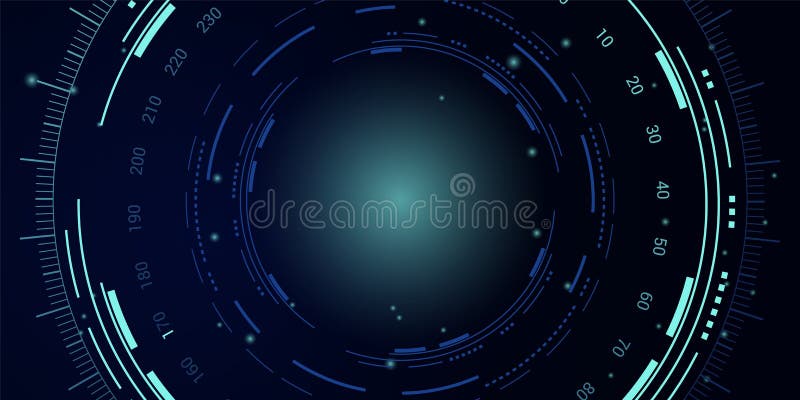 Tech Design. Abstract Technological Dark Blue Background. Image of ...