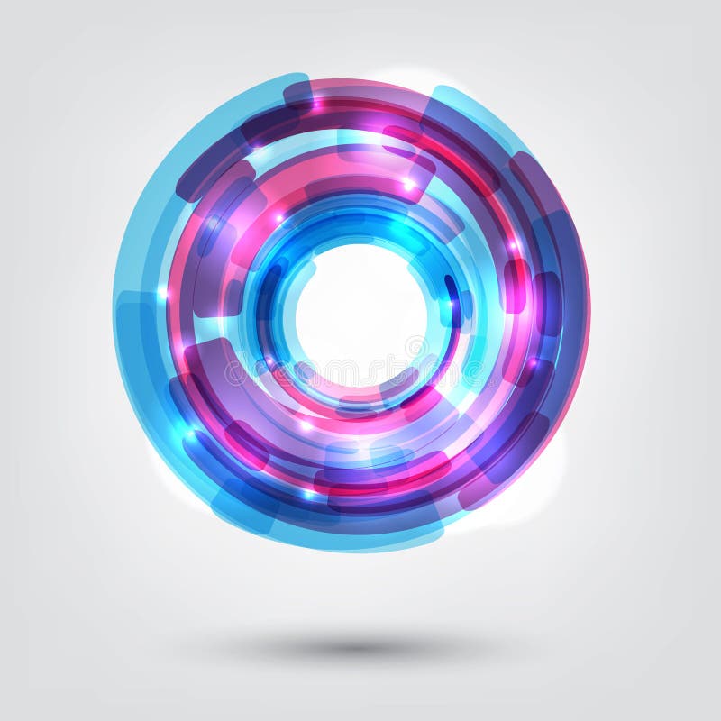 Tech design circle stock vector. Illustration of concept - 30529330