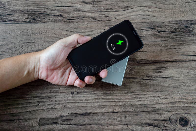 Tech Device Charge Sharing Concept Wireless Charging Stock Image ...