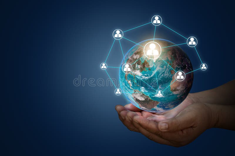 Tech Devices Connected To Each Other by Business. Businessman Hand ...