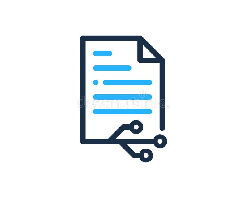 Computer PC Document Icon Logo Design Element Stock Vector ...