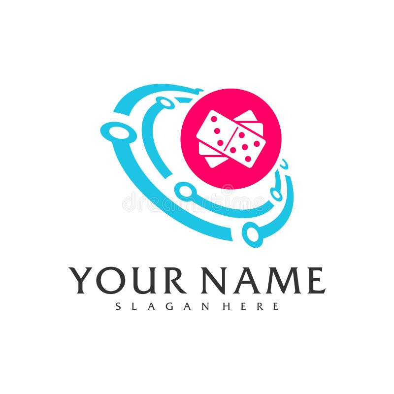 Tech Domino Logo Vector Template, Creative Domino Logo Design Concepts ...