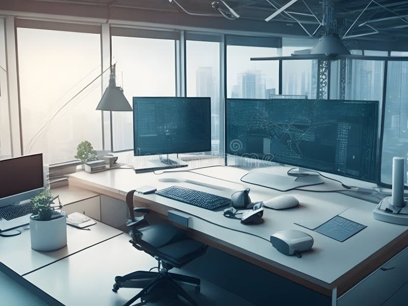 Tech-Driven Productivity: the Modern Office in Captivating Imagery ...