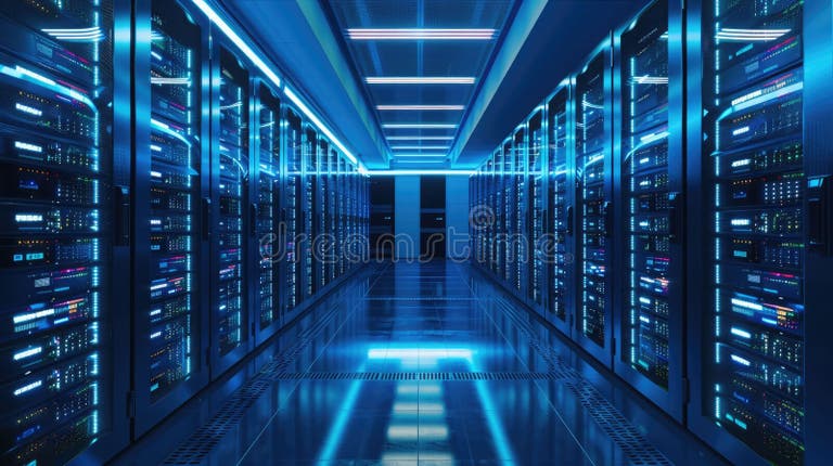 Tech-driven Server Farm: Precise Rows of Data Servers in a 3D Setting ...