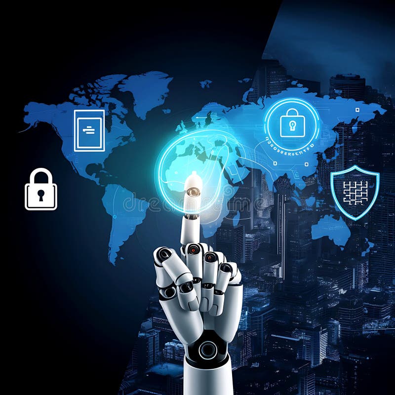 Tech-Empowered Humanity: Bridging Digital and Physical Worlds. Stock ...