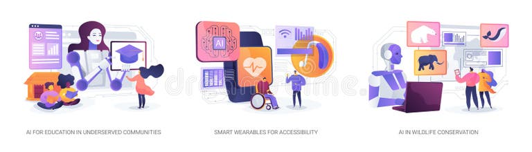 Tech Empowering Education, Accessibility Abstract Concept Vector Illustrations. Stock Vector ...