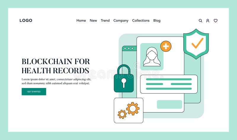 Medical Web Interface Set. Flat Vector Illustration. Stock Vector ...