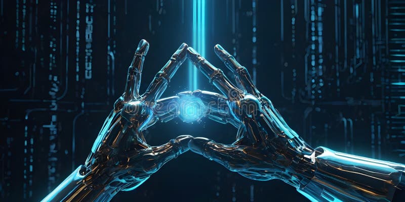 Tech Energy Core Sphere in Digital Space Stock Illustration ...