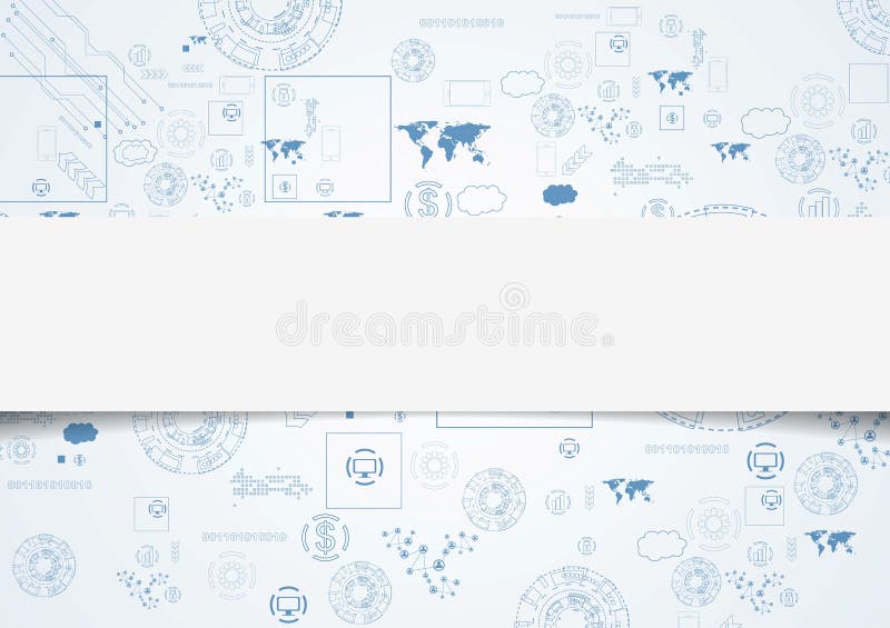 Hi-tech Engineering Drawing Stock Vector - Illustration of color ...