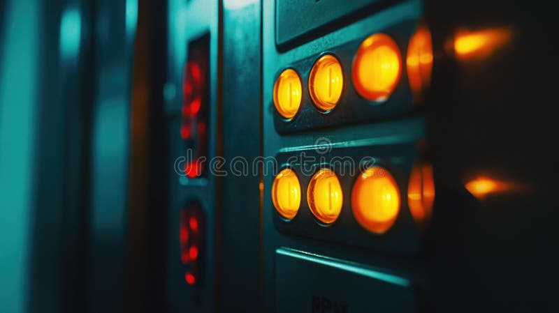 Tech Equipment in Server Room Stock Photo - Image of switch, panel ...
