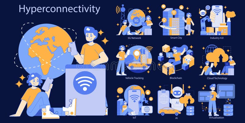 Tech Evolution Showcase. Vector Illustration. Stock Vector ...