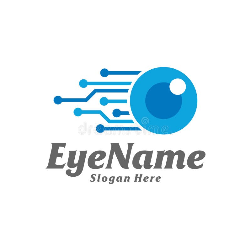 Tech Eye Logo Design Template. Eye Tech Logo Concept Vector Stock ...