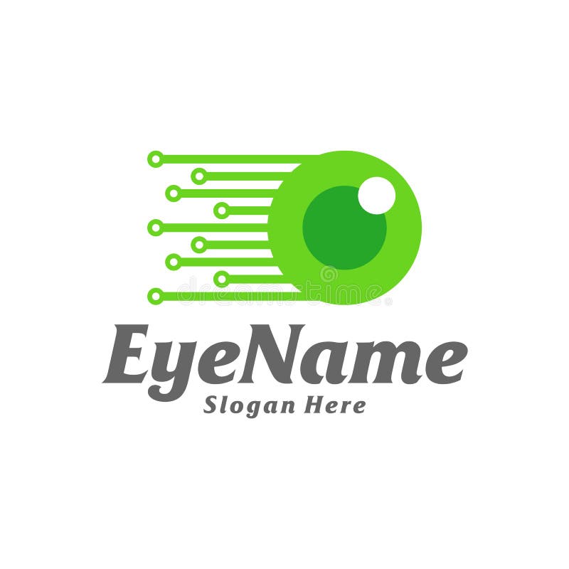 Tech Eye Logo Design Template. Eye Tech Logo Concept Vector Stock ...