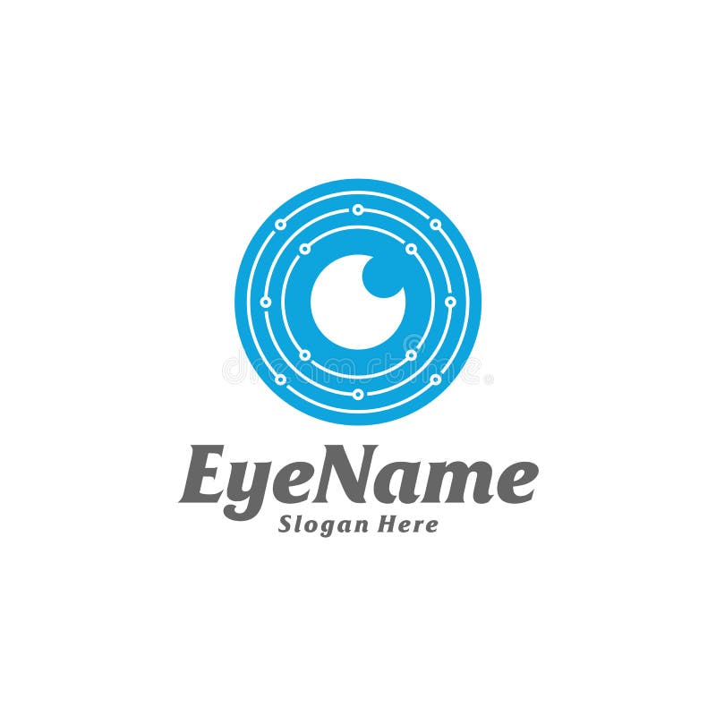 Tech Eye Logo Design Template. Eye Tech Logo Concept Vector Stock ...