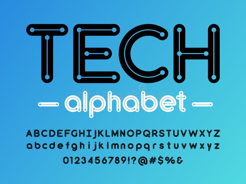 Tech Font Stock Illustrations – 98,965 Tech Font Stock Illustrations ...